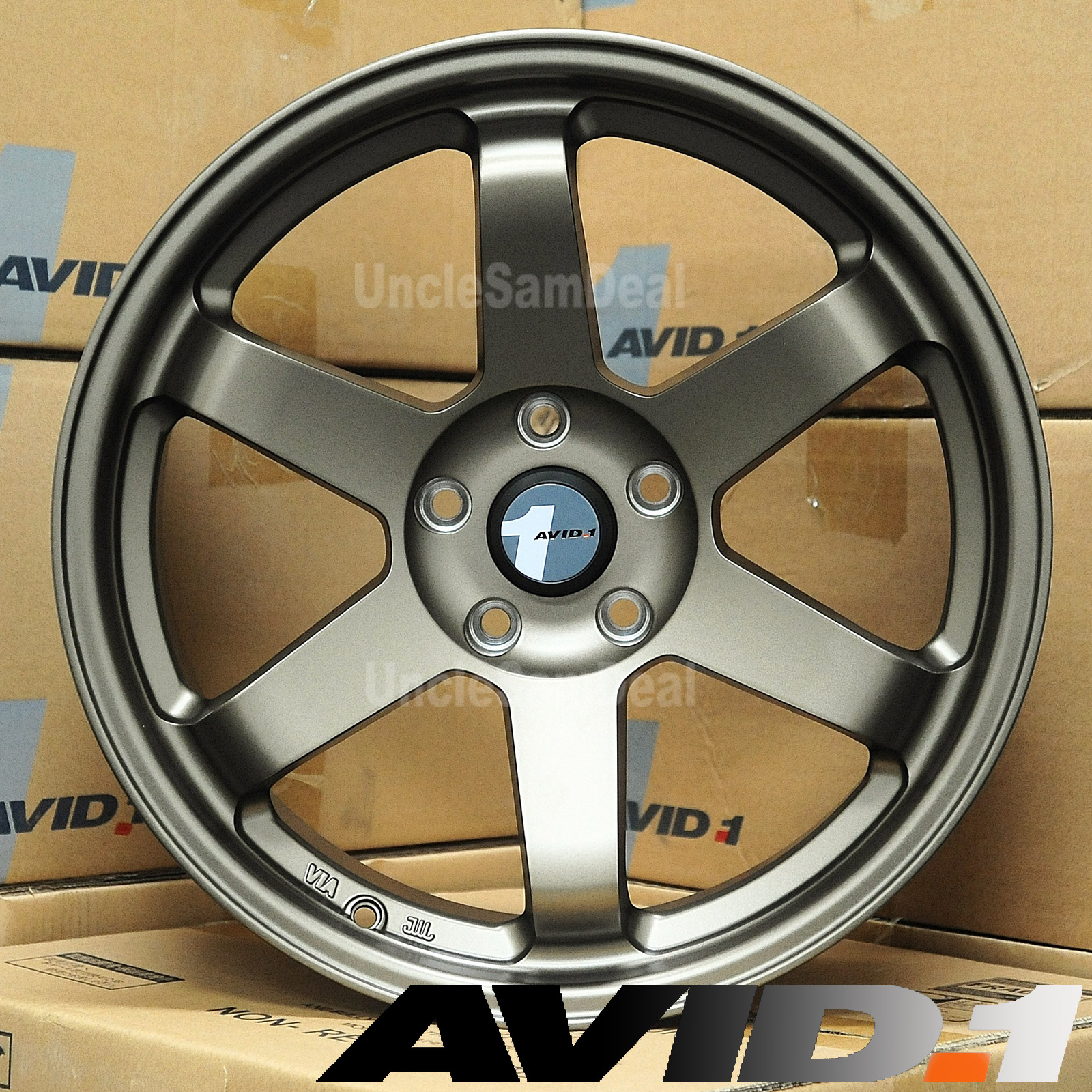 STAGGERED 5x114.3 17x8 +35 17x9 +42 AVID.1 AV-06 MATTE BRONZE 6 SPOKE WHEELS SET | eBay